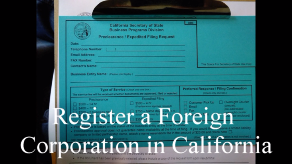 Certificate of Good Standing California - CA SOS Expedited Filing ...